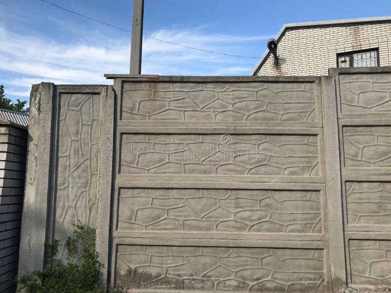 Background Texture Old Fence of Concrete Stock Photo - Image of tile ...