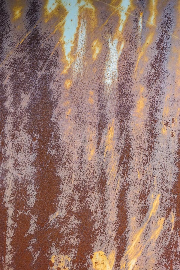 Background Texture of an Old Rusty Metal Surface with Faded Colors ...