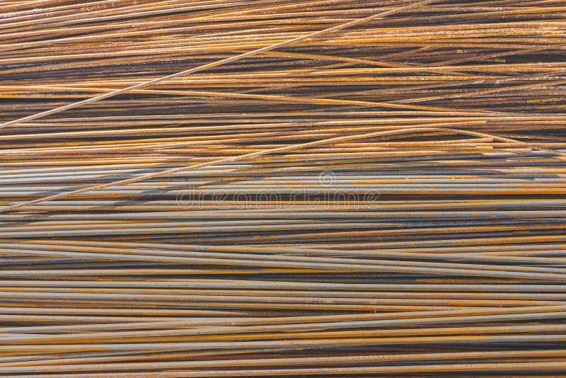 Background Texture of Old Rusty Steel Bars Construction Materials Stock ...