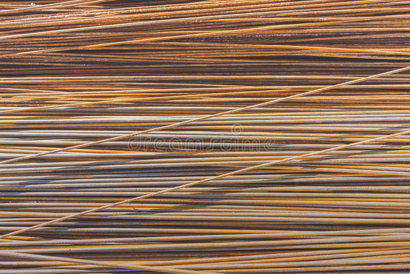 Background Texture of Old Rusty Steel Bars Construction Materials Stock ...