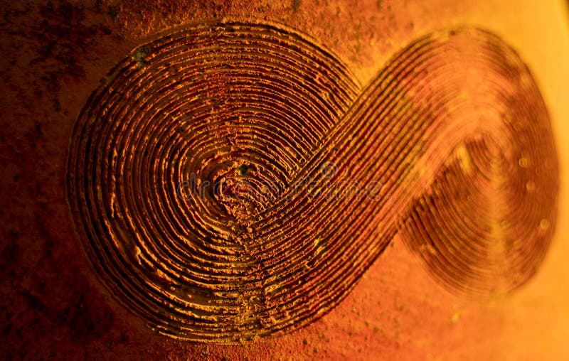 Background and Texture of Old Stone with Infinity Sign Stock Photo ...