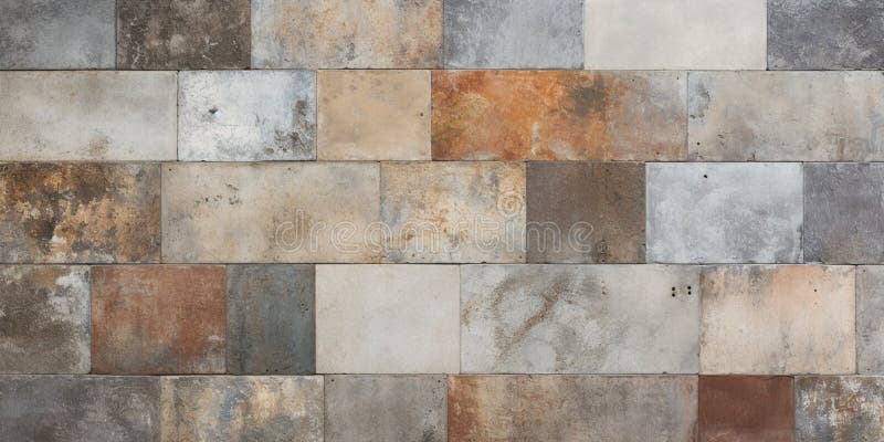 Background with the Texture of Old Vintage Worn Cement Tiles with the ...