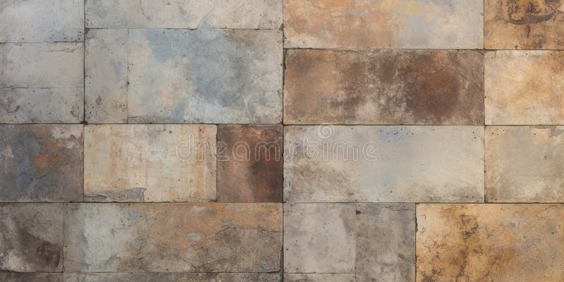 Background with the Texture of Old Vintage Worn Cement Tiles with the ...