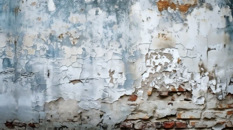Background, Texture of Old White Wall. a Worn Brick Wall Stock ...