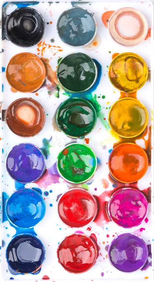 Background Texture Palette of Colors Stock Image - Image of creative ...