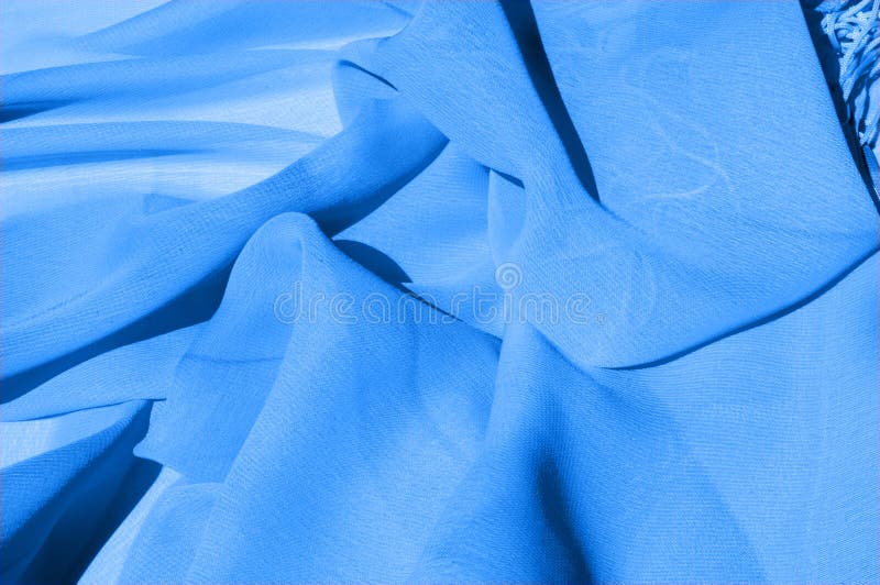 Background Texture, Pattern. Azure Blue Silk Twill Stock Photo - Image ...