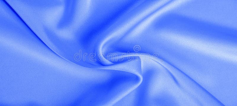 Background Texture, Pattern. Blue Silk Fabric Stock Photo - Image of ...