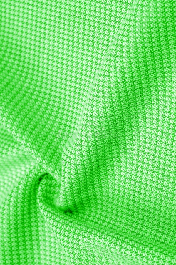 Background Texture, Pattern Fabric Warm Wool with a Stitched Green ...