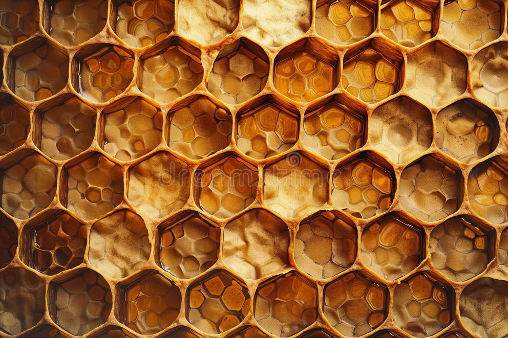 Background Texture and Pattern of Honeycomb. Hive Formation Stock ...
