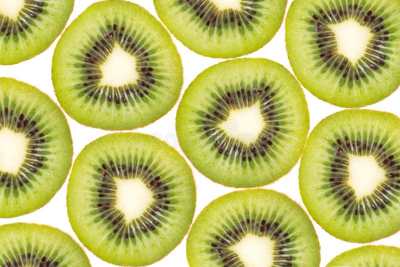 Background Texture Pattern of Kiwi Fruit, Slice of Green Juicy Kiwi ...