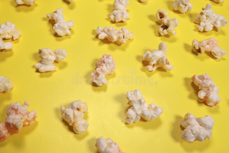 Background, Texture or Pattern of Popcorn Stock Image - Image of ...