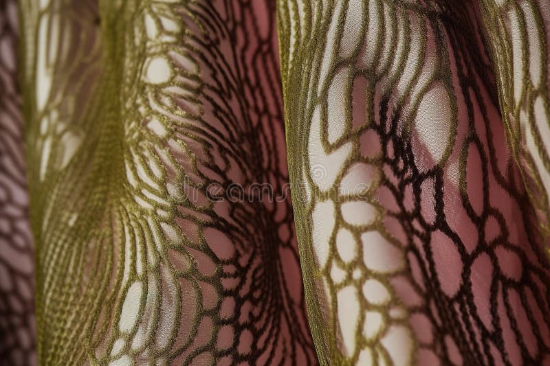 Background Texture, Pattern. Silk Fabric is Transparent, with a Slight ...