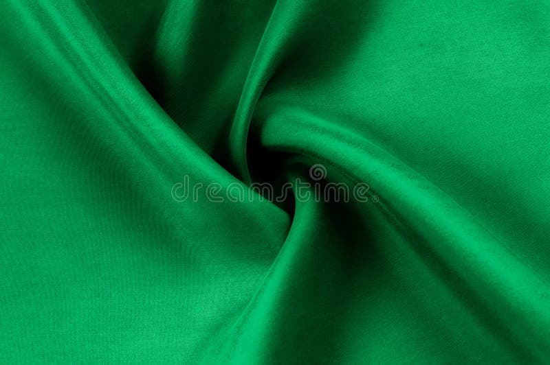 Background Texture, Pattern. Thick Thick Silk Fabric is Green Stock ...