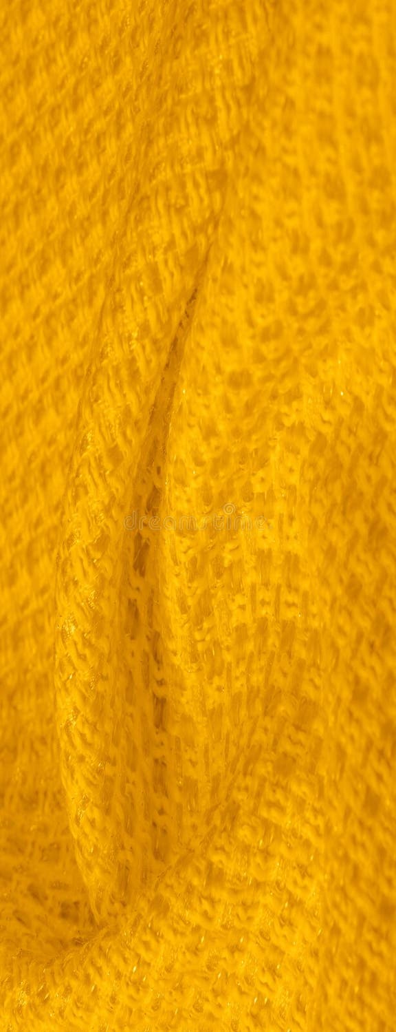 Background Texture, Pattern. Yellow Fabric with Metallic Sequins Stock ...