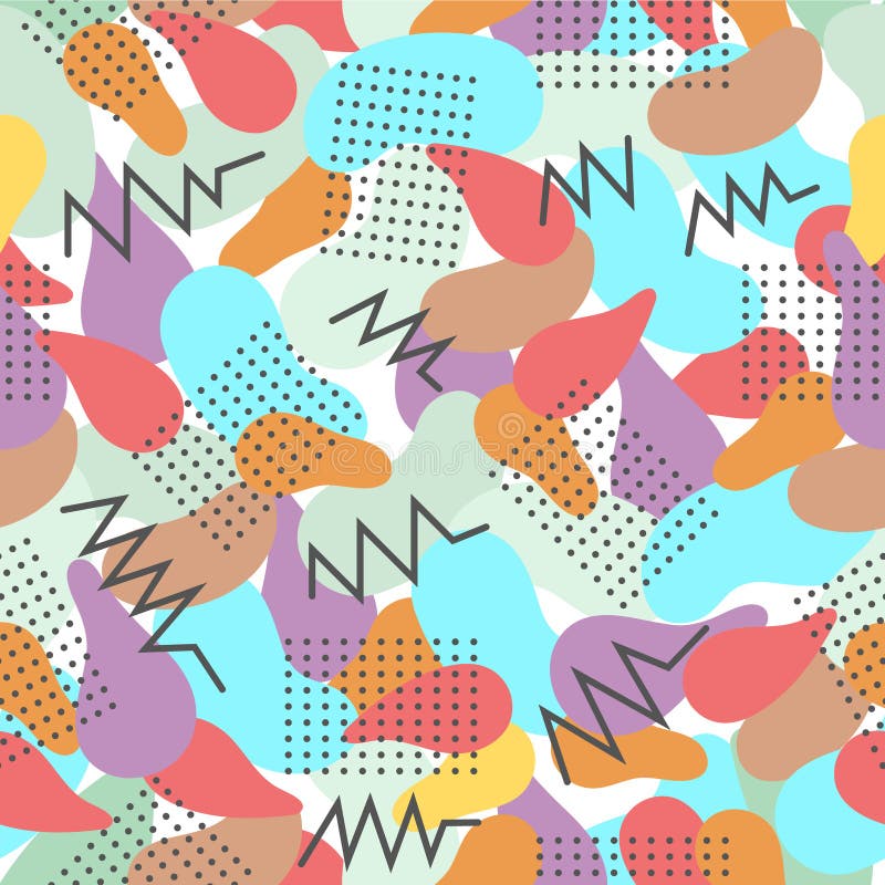 Seamless Unique Pattern Creative Background Design Stock Illustration - Illustration of dcor ...