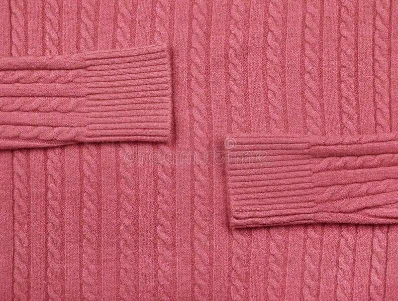 Background Texture of Pink Knitted Wool Fabric Stock Photo - Image of ...