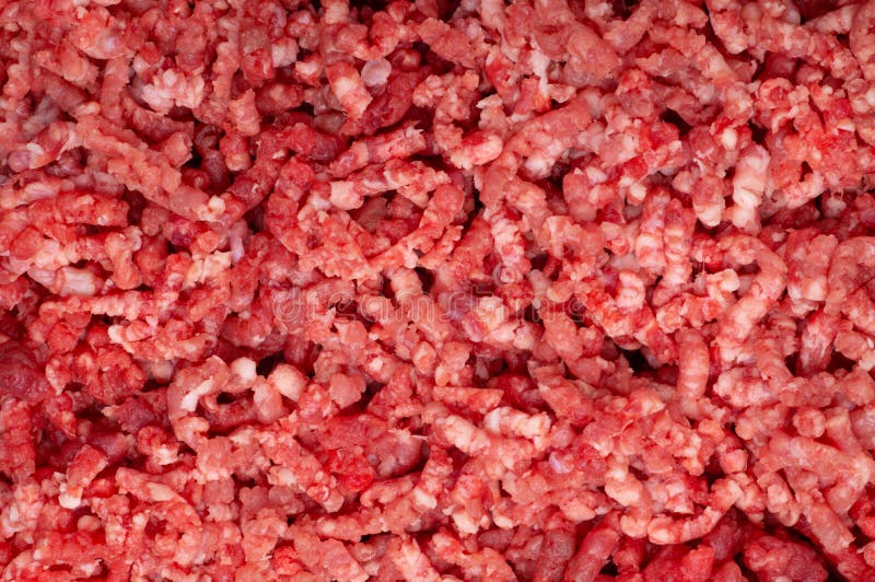 Background Texture of of Raw Minced Meat Close Up Stock Image - Image ...
