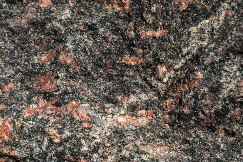 Background Texture of Red and Black Granite Close-up. Pattern for ...