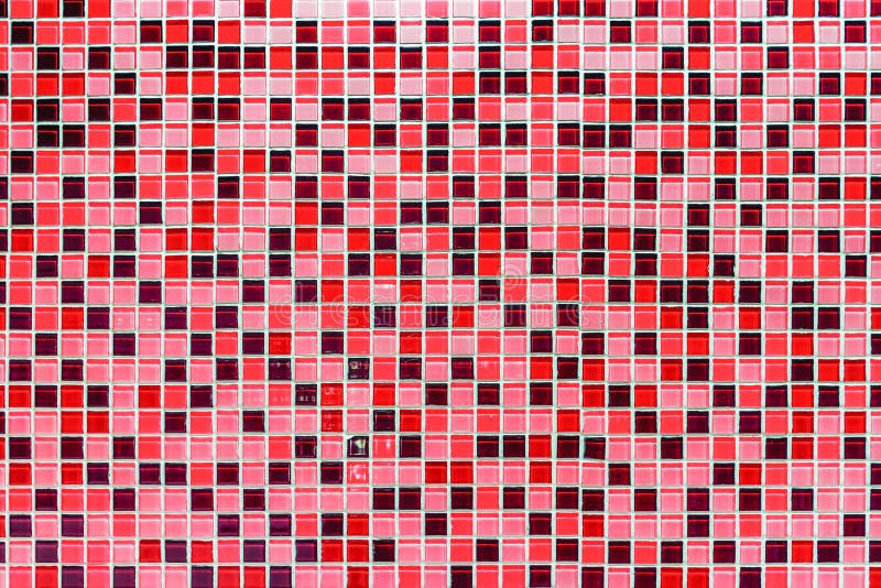 Red mosaic background. stock photo. Image of geometric - 110792566