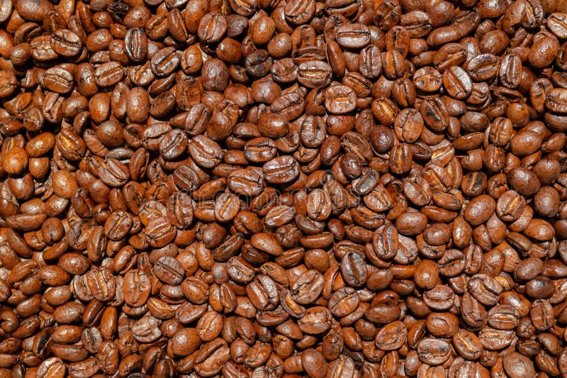 Background Texture of Roasted Coffee Beans, Coffee Concept Stock Photo ...