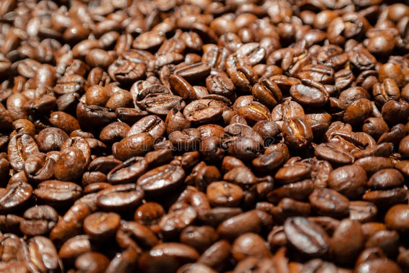 Background Texture of Roasted Coffee Beans, Coffee Concept Stock Photo ...