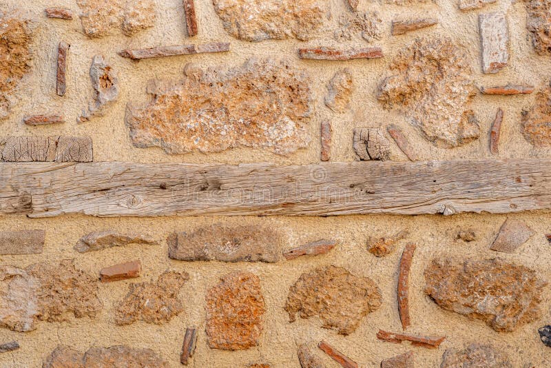Background, Texture - Rough Masonry from Wild Stone and Cement on a ...