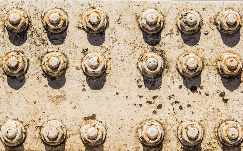 Background Texture of Rusty Nuts and Bolts Stock Photo - Image of ...