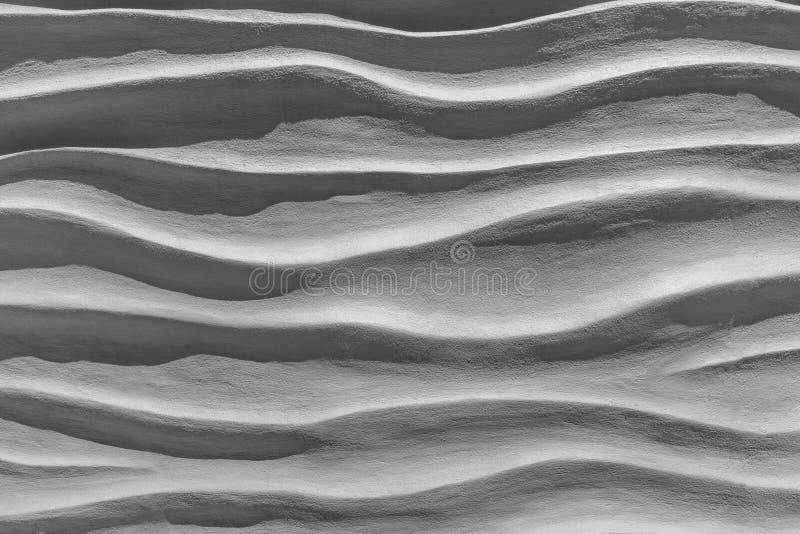 Background and Texture of Sand in Wave Pattern in Monochrome Stock ...