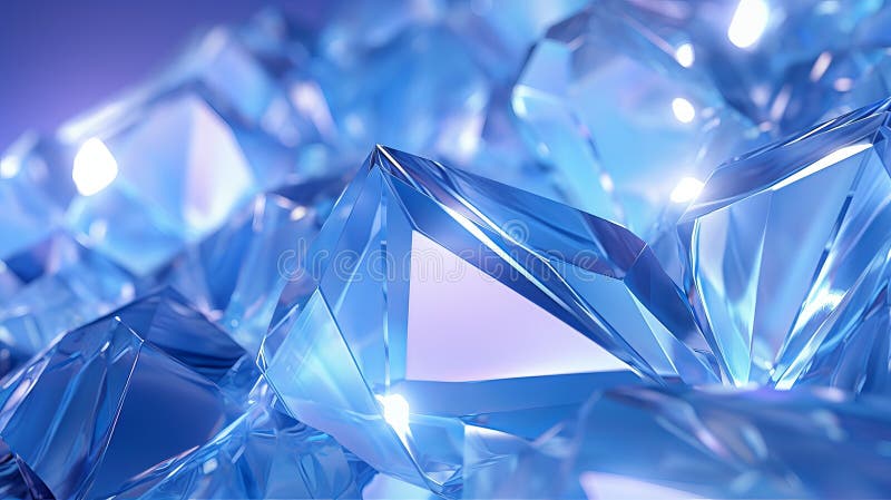 Background or Texture, Shiny Crystals of Blue Closeup. Classic Blue ...