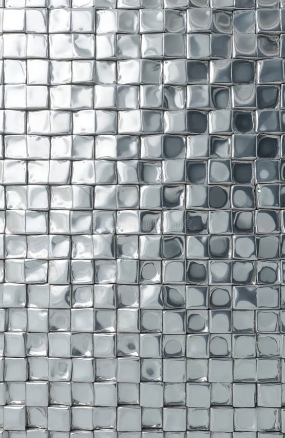 Background Texture of Silver Disco Ball Seamless Pattern. Reflective ...