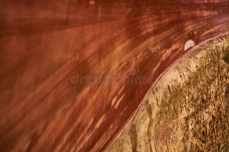 Background or Texture of Smooth and Embossed Red Natural Stone. Stock ...