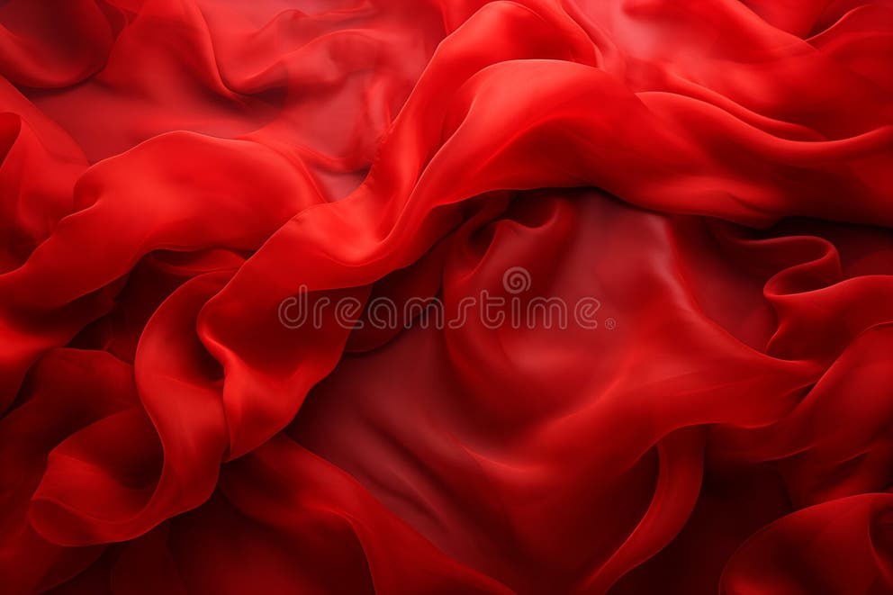 Background and Texture of Soft Scarlet Red Fabric Stock Illustration ...