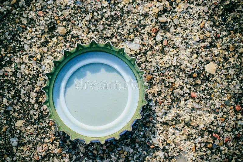Background Texture of Nature Rock and Bottle Cap. Stock Image - Image ...