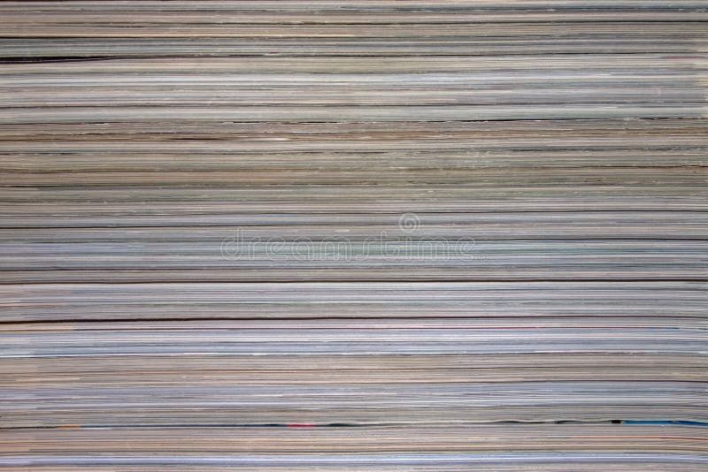 Background, Texture of a Stack of Magazines. Stock Photo - Image of ...