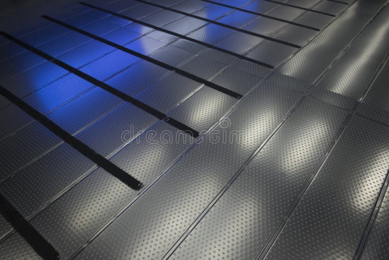 Background and Texture of Stainless Floor. Light Reflection on F Stock ...