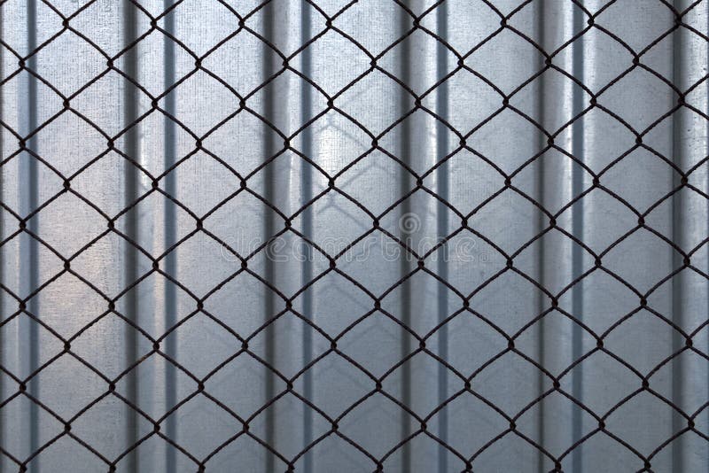 Background, Texture of Steel Fence with Rusty Mesh. Stock Image - Image ...