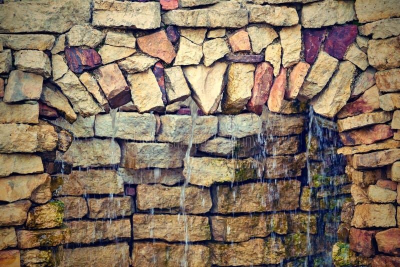 Stone arch and stone wall stock photo. Image of water - 118056354