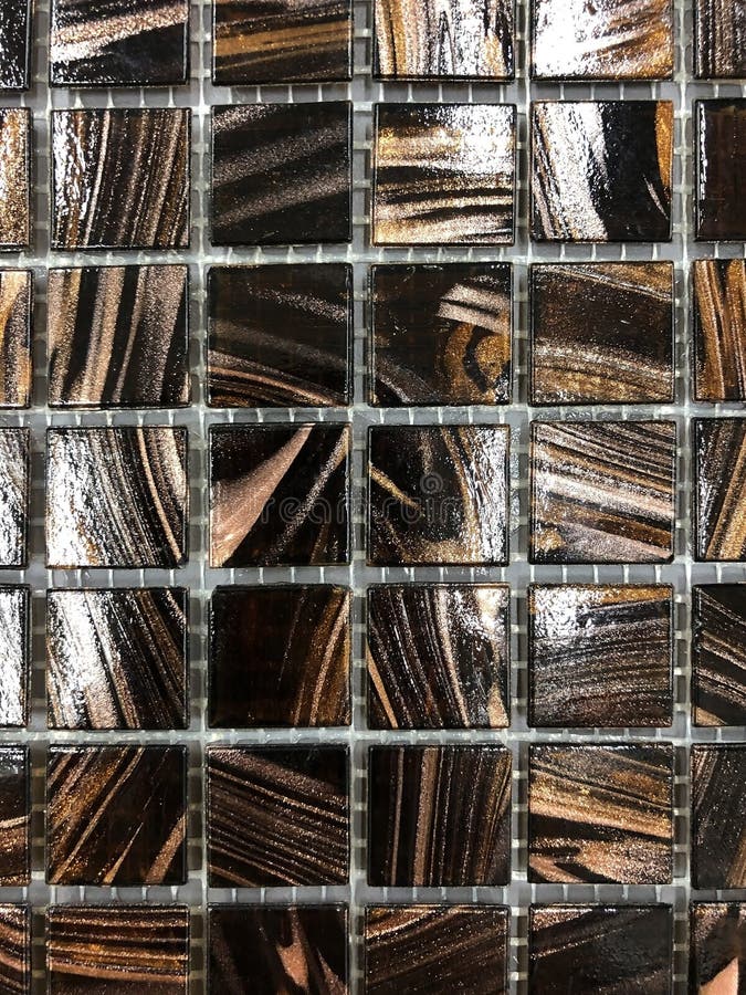 Background, Texture Tile Wall Bronze-colored, Multi-colored, Mosaic ...