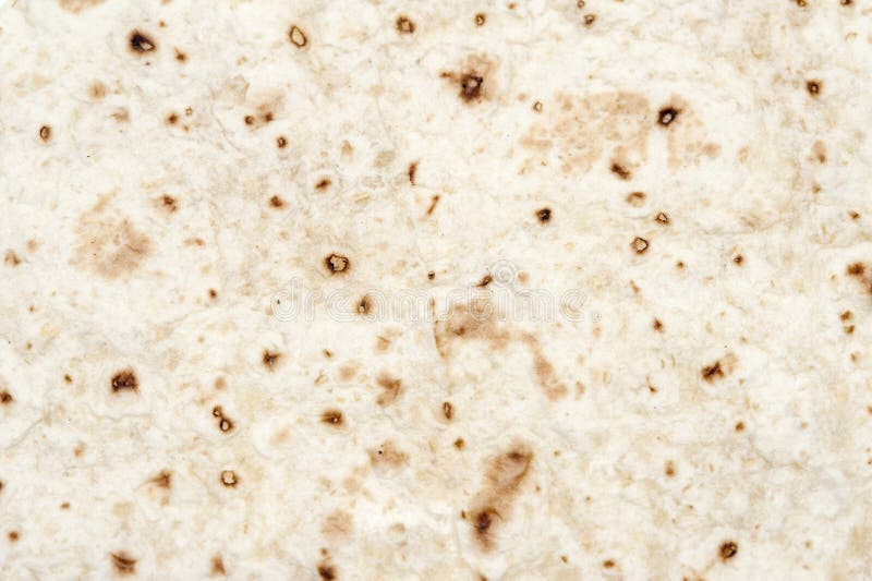 Background Texture of a the Surface of a Baked Tortilla, a Thin Disk of ...