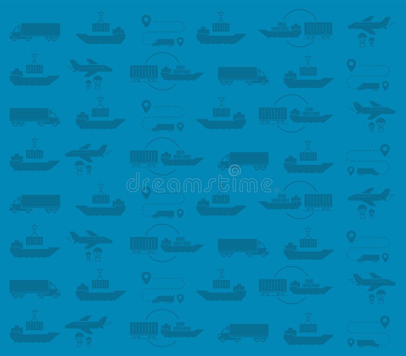 Transported Volume of Goods Icons Infographic. Shipping Delivery ...