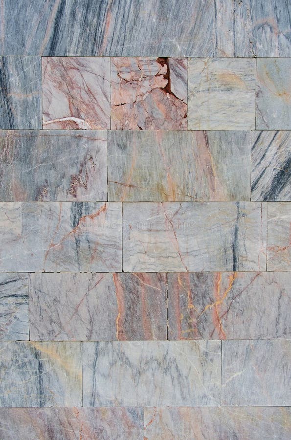 Background and Texture Wall Finished with Marble Tiles Stock Image ...