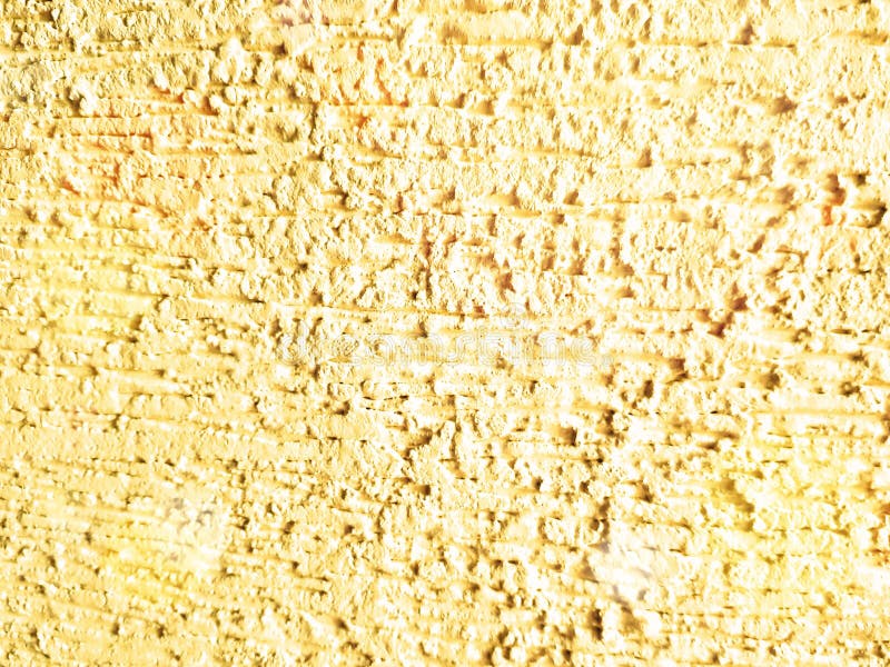 Background Texture, Wall with Plaster and Paint Light Yellow Stock ...