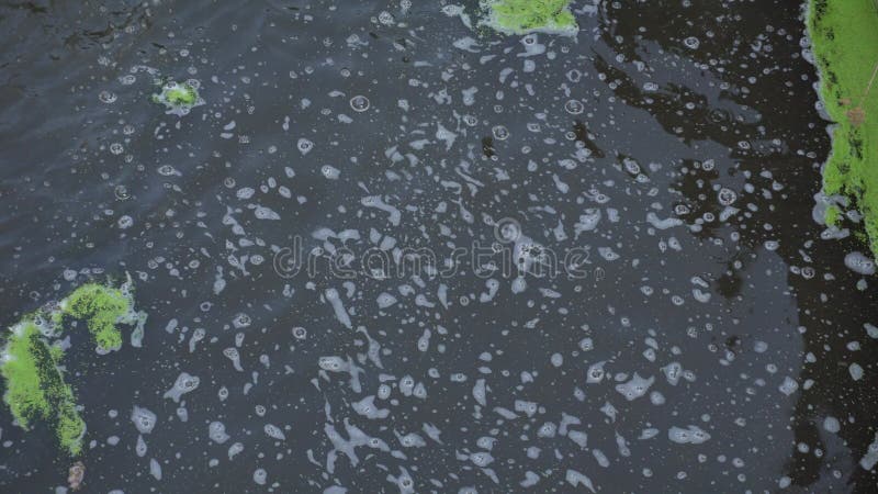 Background Texture Waste Dirt Foam Water Sewer Stock Video - Video of ...