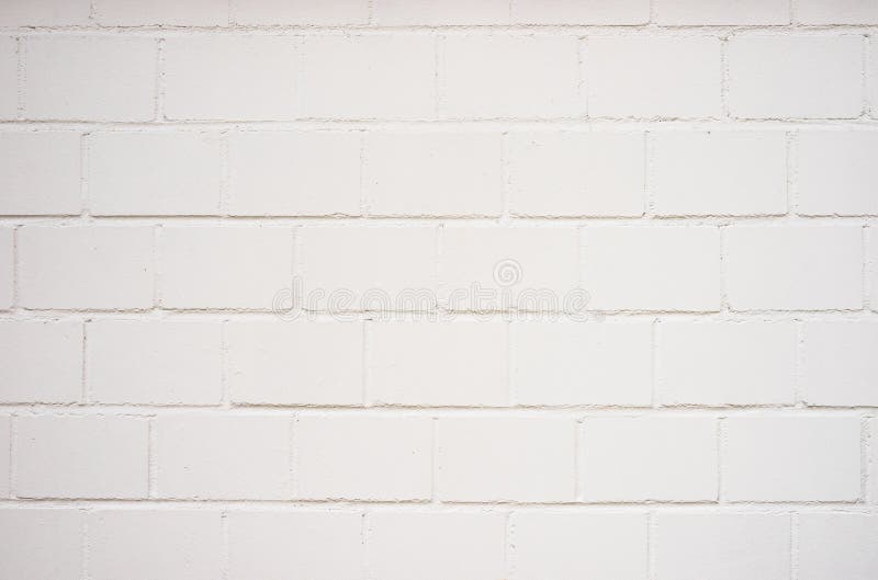 White Block Shaped Brick Wall Background Texture Stock Image - Image of ...