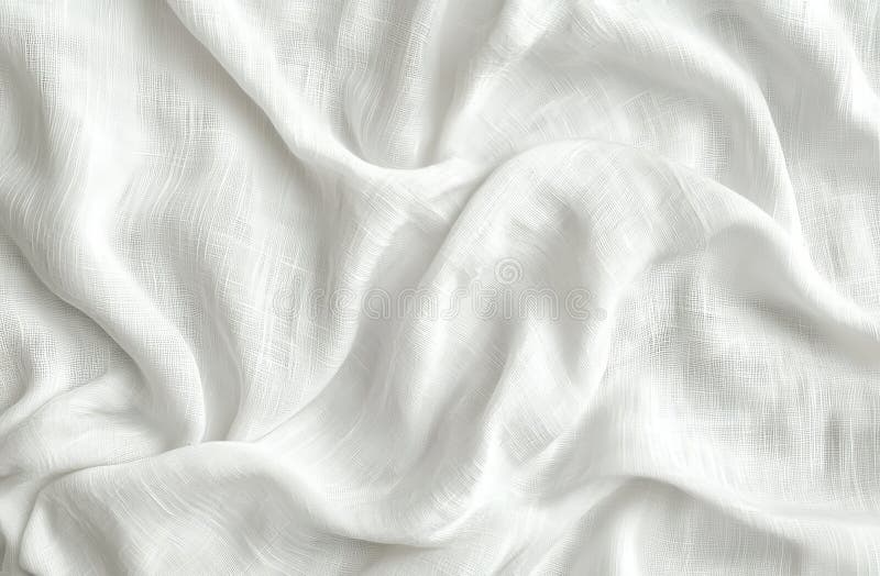 Background Texture of White Chinese Linen Fabric Stock Photo - Image of ...