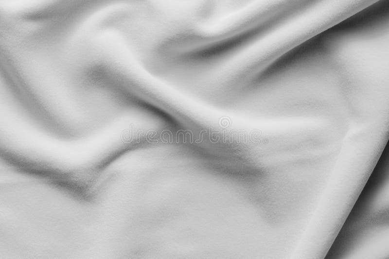 Texture of White Fleece Fabric Stock Photo - Image of plush, cloth ...