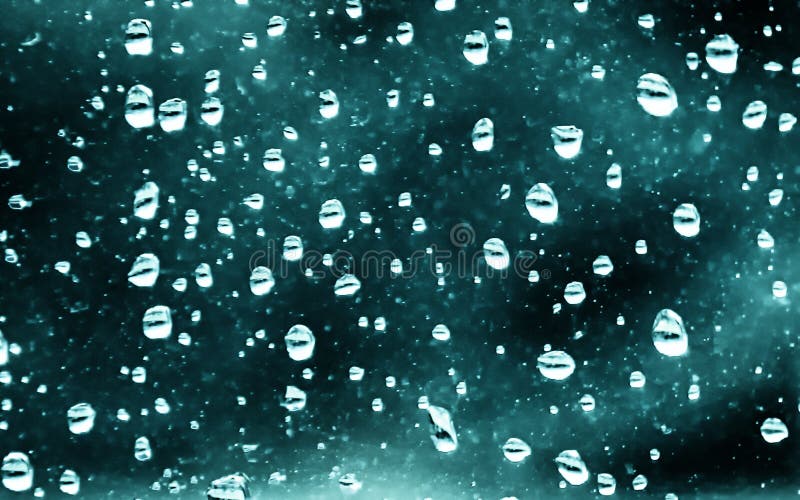 Background Texture of Window Glass Covered with Water Drops after Rain ...