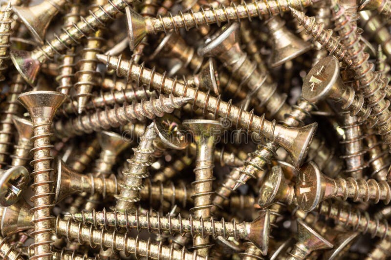 Background Texture of Wood Screws Stock Image - Image of group, wooden ...