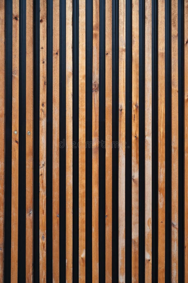 Background with Texture of Wooden Slats for Decorative Exterior ...