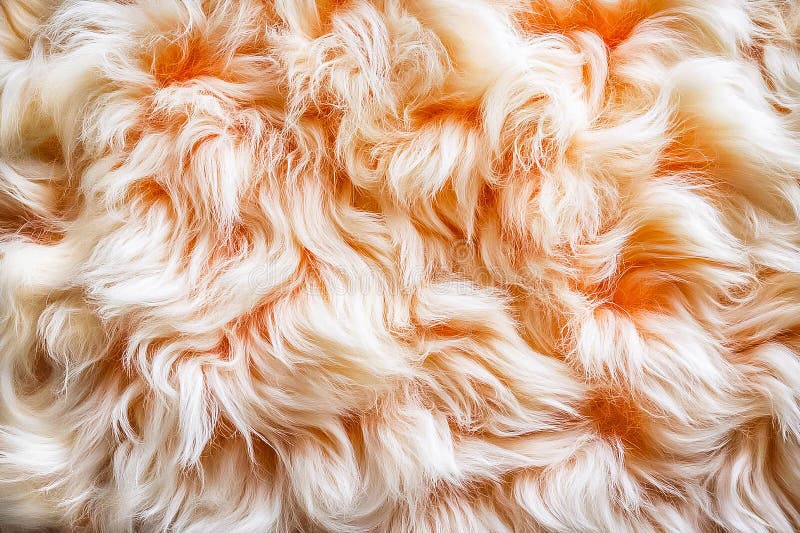 Background Texture of Wool in the Popular Vibrant Color Peach Fuzz ...